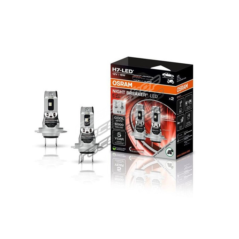 Becuri Osram LED NIGHT BREAKER LED SPEED H7 - potrivite pentru trafic ...